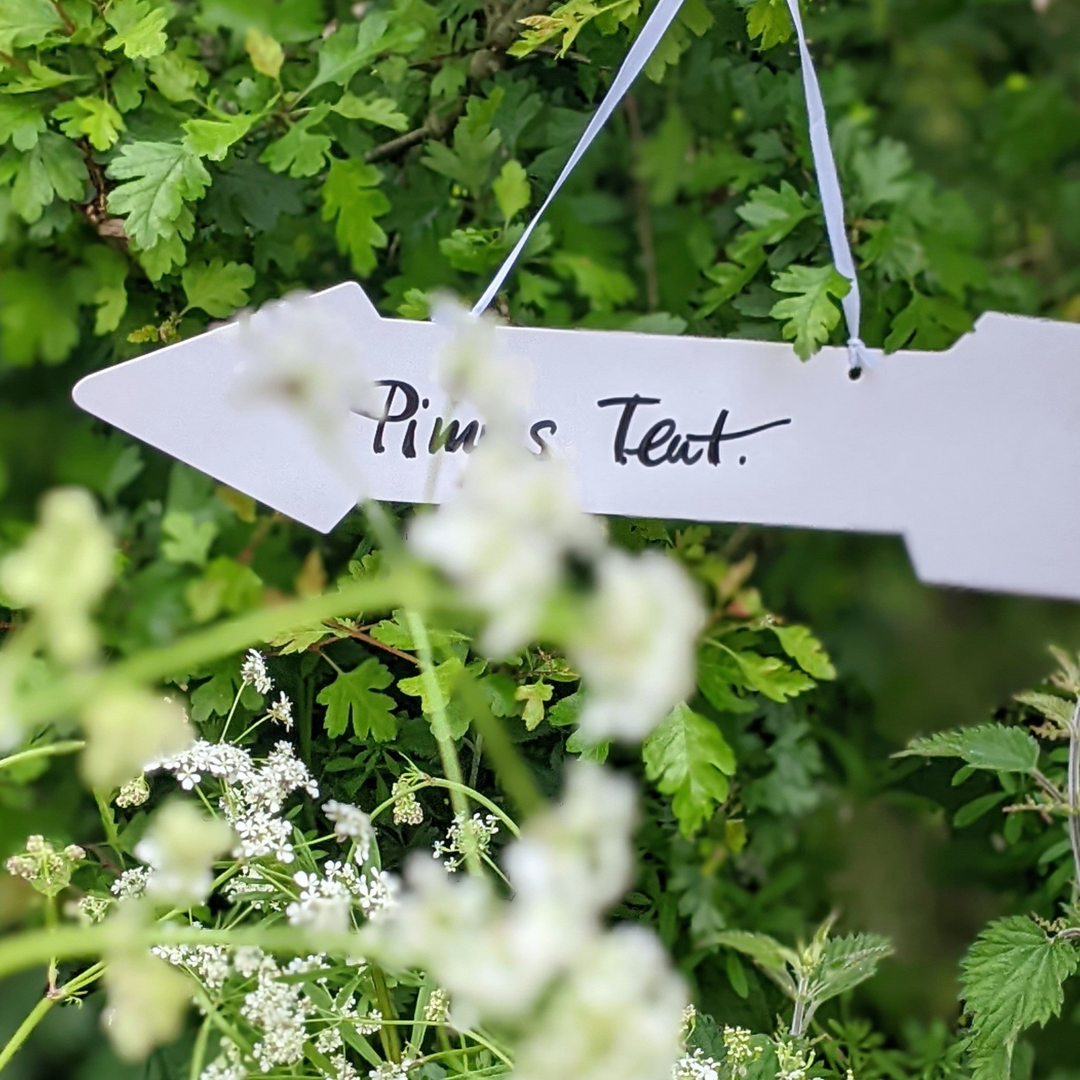 Blank Paper Hanging Signs | 43cm Long | Wedding & Party Venue Signs ...
