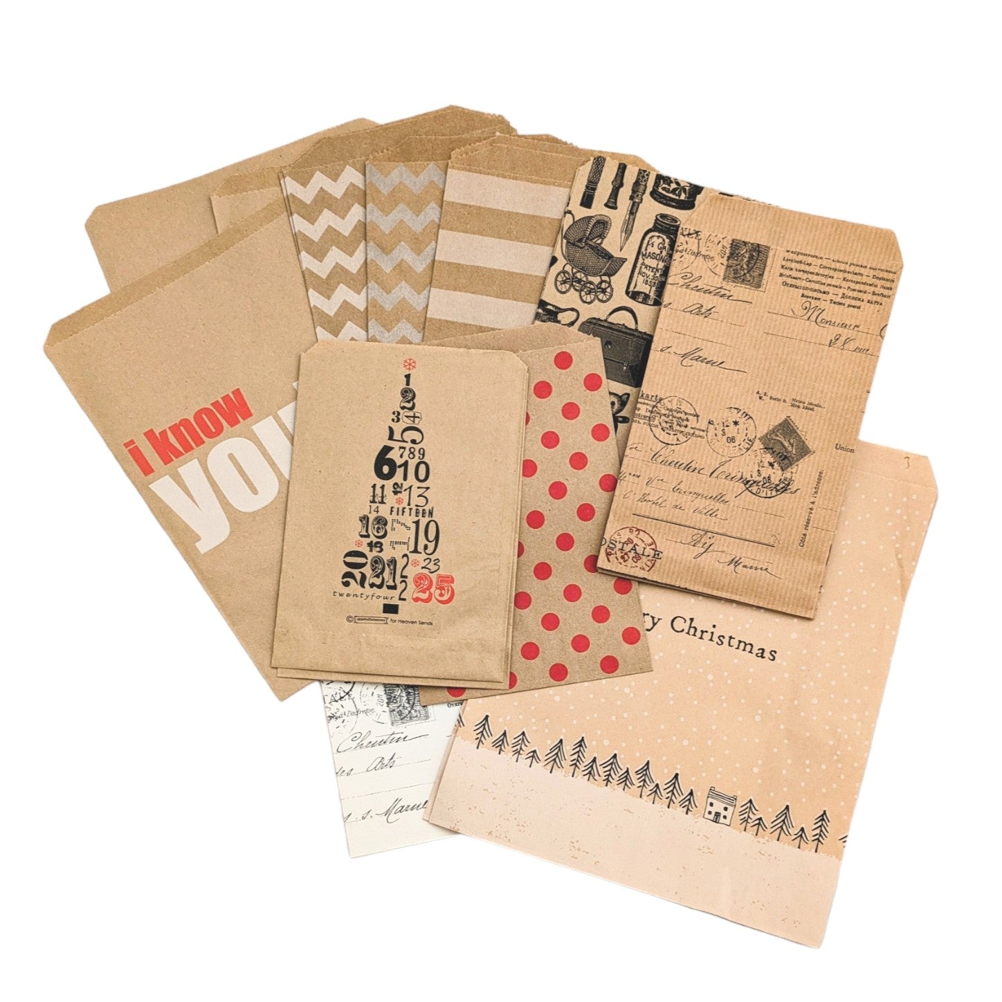 Christmas Paper Gift Bags - Kraft Paper Surprise Bundle – The Danes