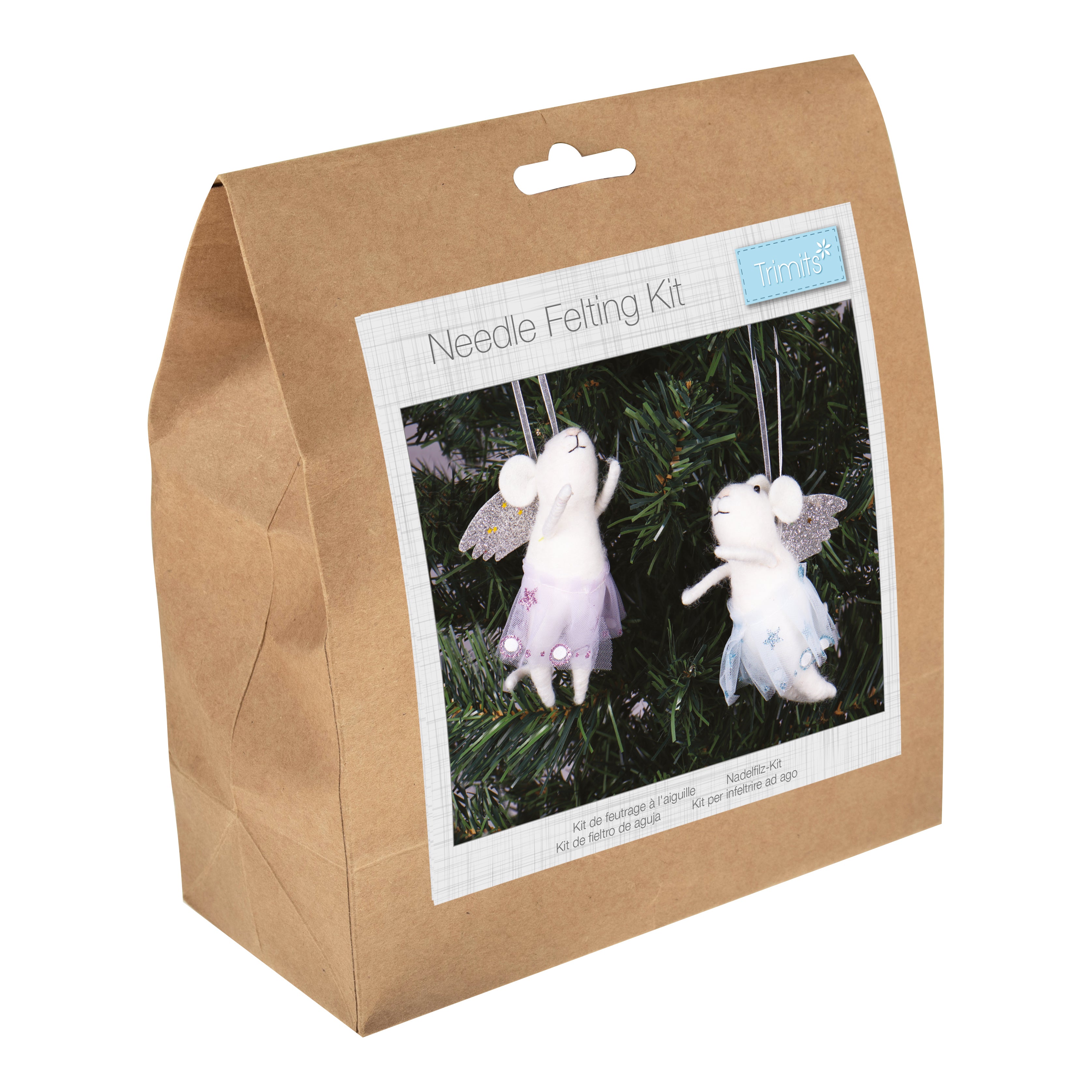 Angel Star Mice Duo Felt Craft Kit | Christmas Stocking Filler – The Danes