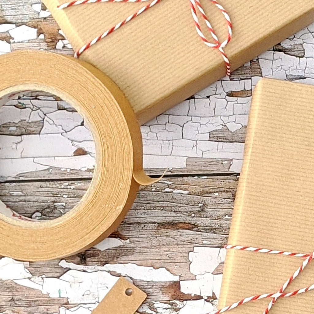 Plain Kraft Paper Tape - Eco Friendly 19mm x 50mtr – The Danes