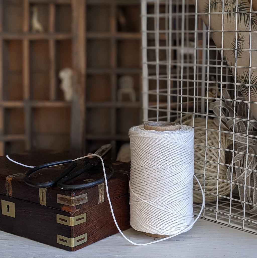 Fine White Cotton String - 50m – The Danes