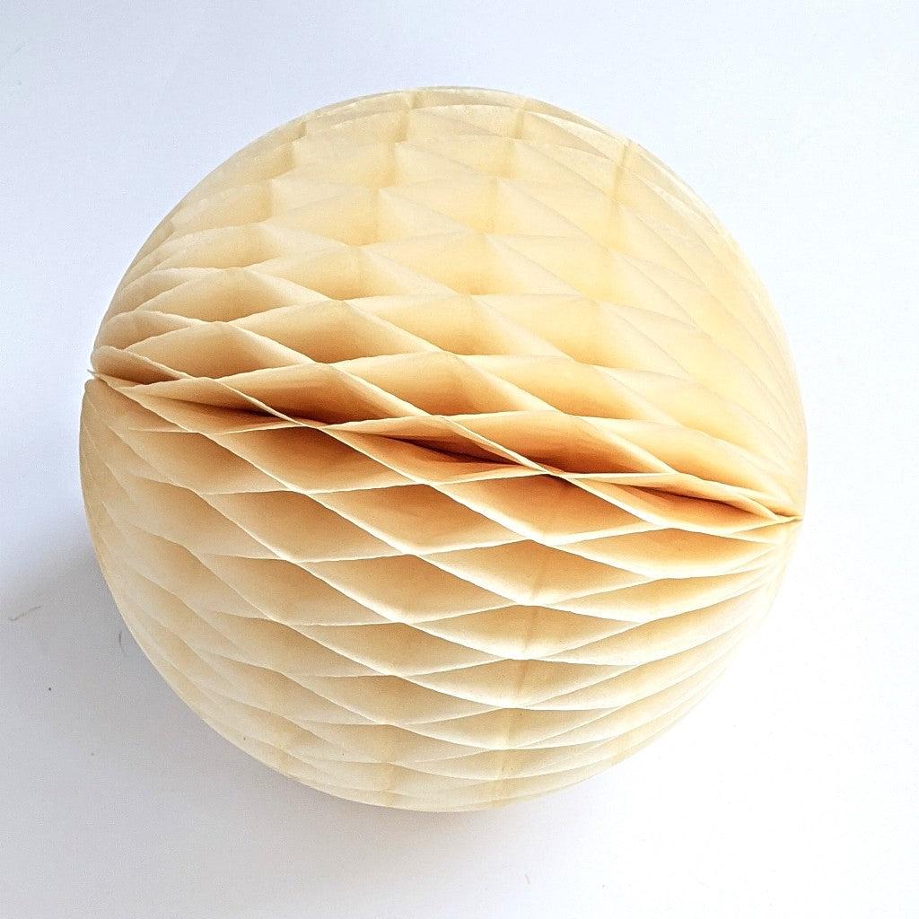 Ivory Honeycomb Paper Ball – The Danes