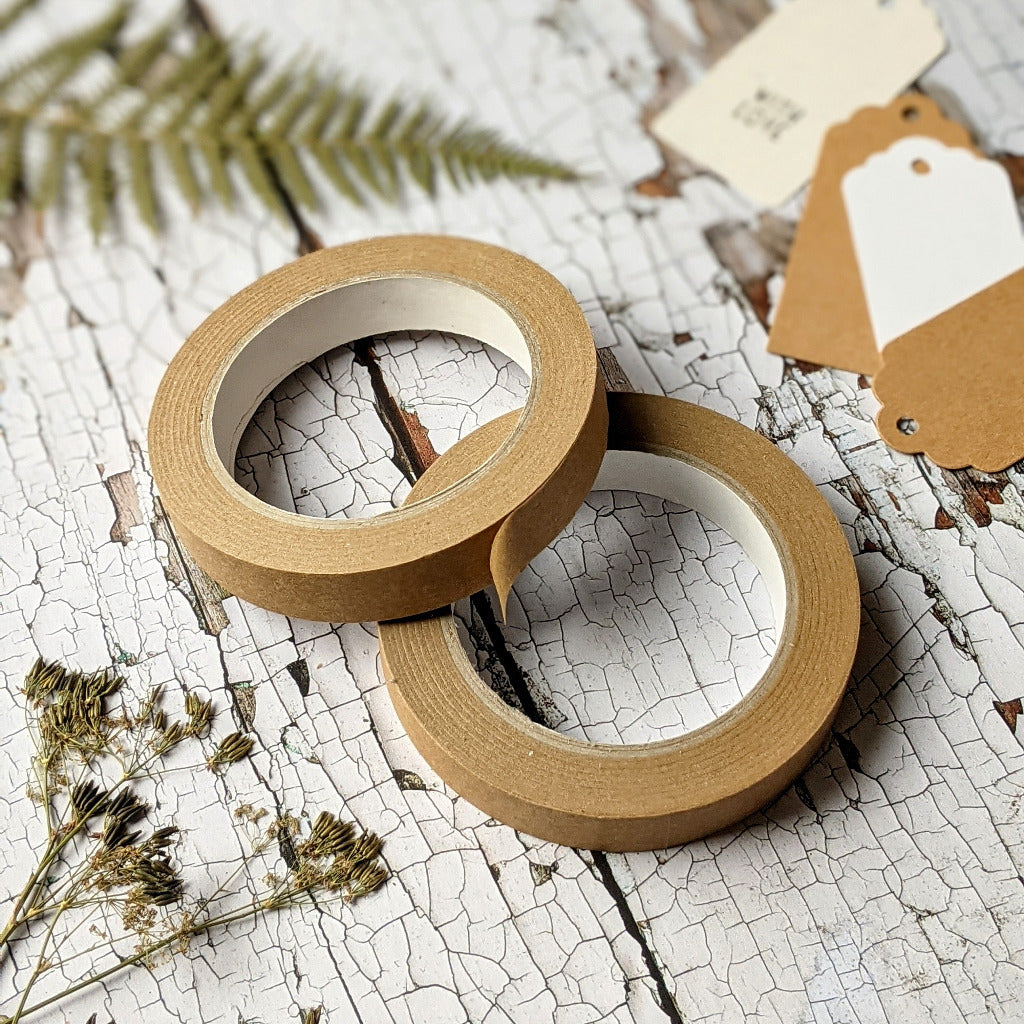 Plain Kraft Paper Tape - Eco Friendly 19mm x 50mtr – The Danes