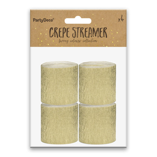 Metallic Paper Streamers - Silver or Gold | Pack of 4 – The Danes