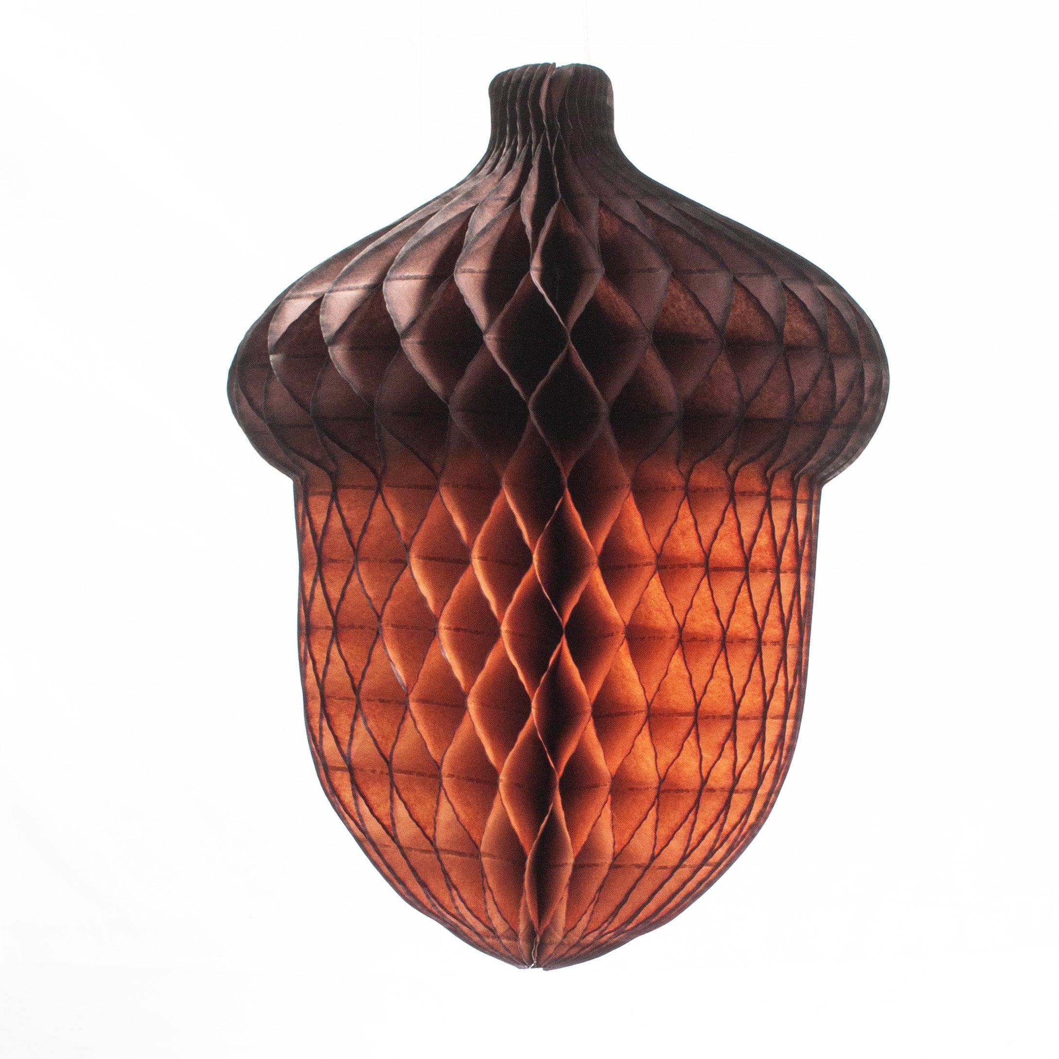 Honeycomb Paper Acorn Decoration | 35cm | Halloween & Autumn Display ...